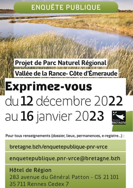 Enquête publique sur le projet du parc naturel régional (PNR ...